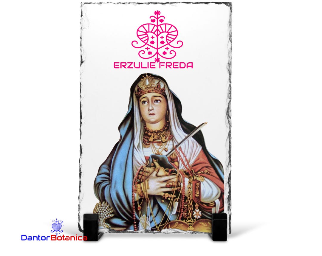 Erzulie Freda Veve Picture Slate, Ezili Freda Photo Plaque, Photo Slate ...