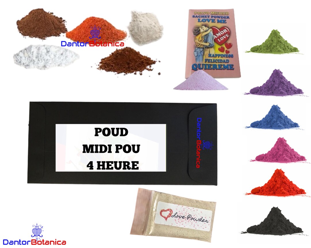 POUD MIDI Pou 4 HEURE- Hoodoo Powder, Poud Vodou, Voodoo Powder Polvo ...