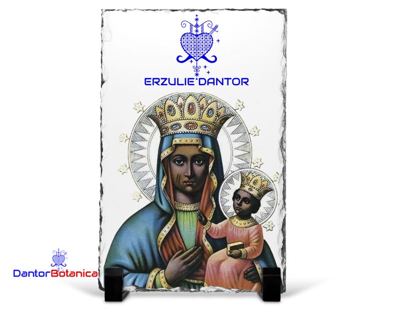 Erzulie Dantor Veve Picture Slate, Ezili Danto Photo Plaque, Photo ...
