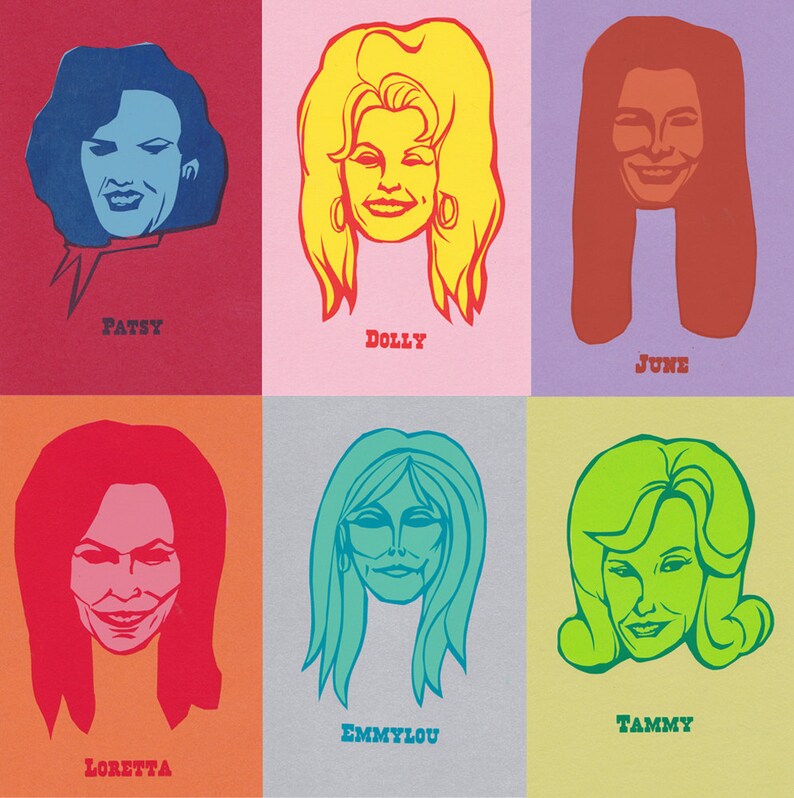 George Jones - the Possum - Outlaw Country Portrait Print - Etsy