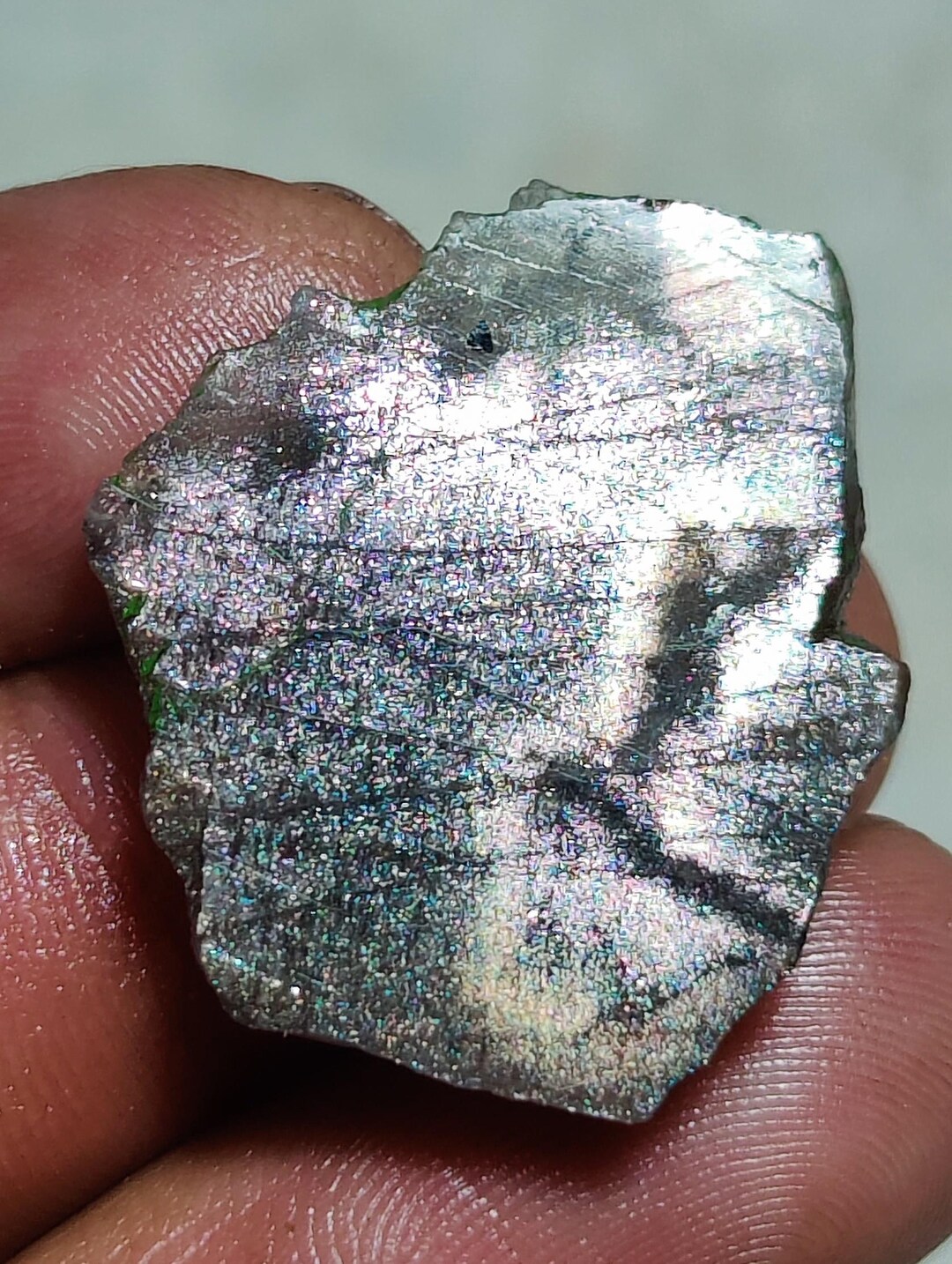 Purple Haze Sunstone Slice: Natural Polished Gemstone (25x24x5 Mm) - Etsy