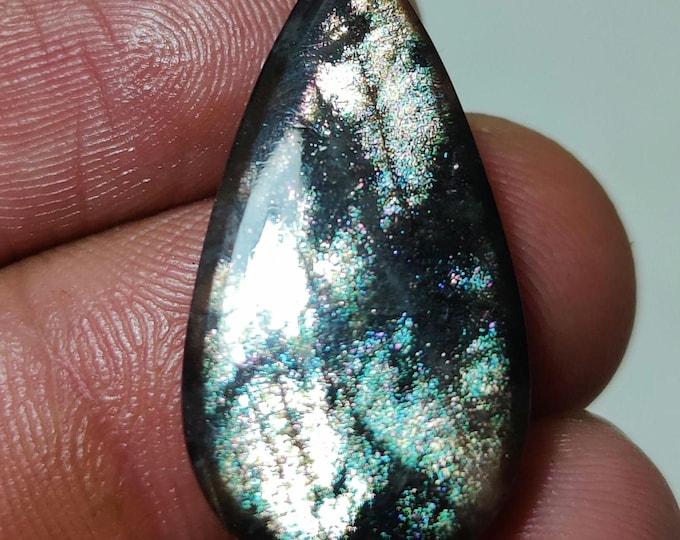 Purple Haze Sunstone Gemstone: Natural Pear Shape, Polished - Etsy
