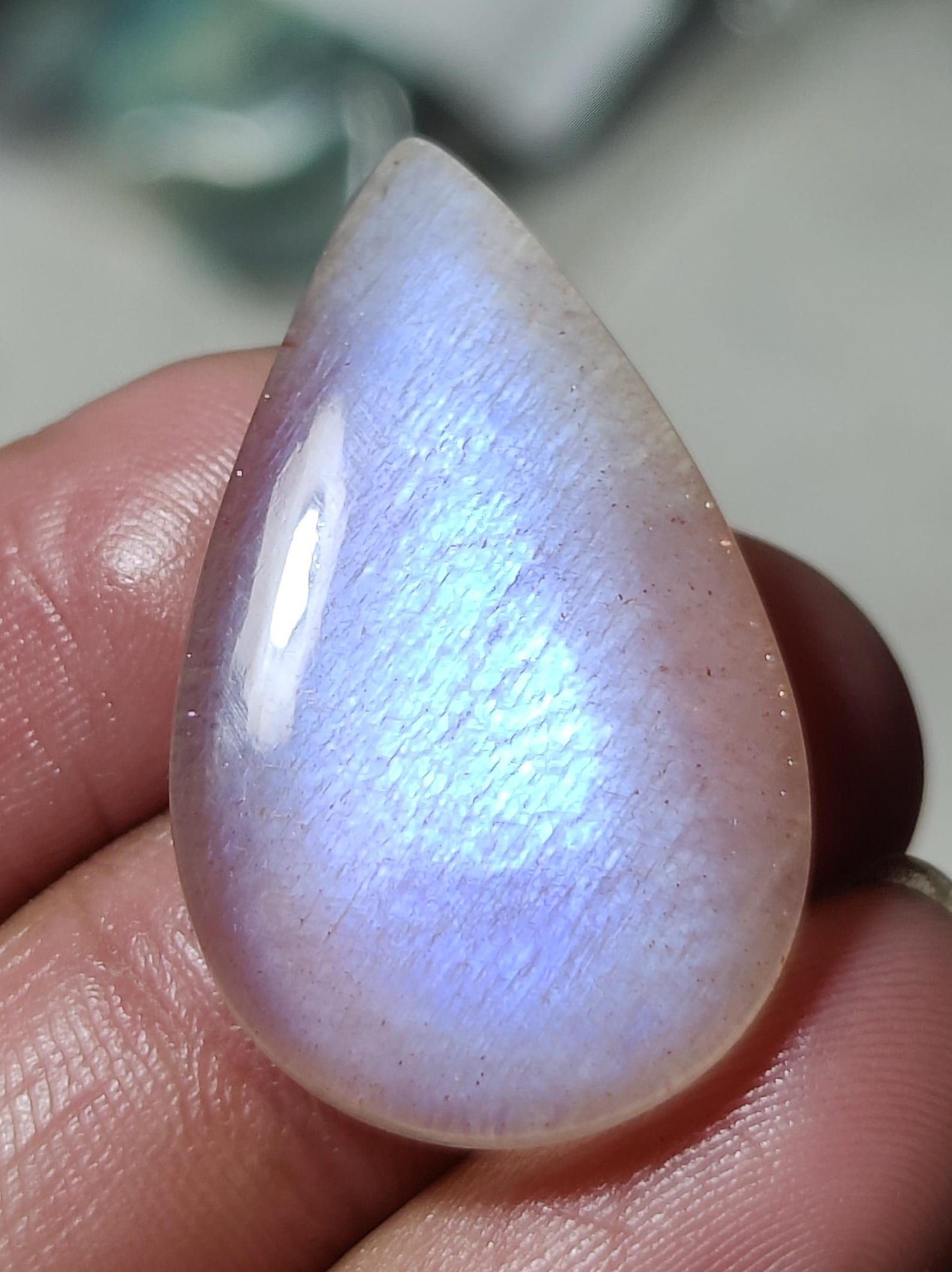 Flashy Pear Moonstone Gemstone: Natural African Stone, 31×19×5 Mm - Etsy UK