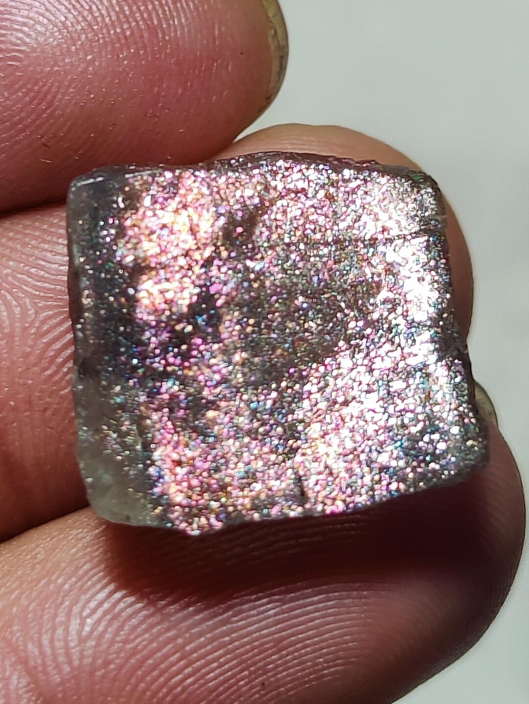 Purple Haze Sunstone Gemstone: Hand Polished, Natural, Raw Slice One ...