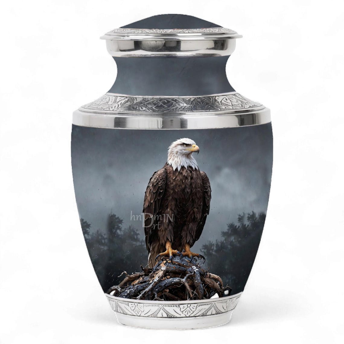 Bald Eagle Cremation Urn for Ashes Wildlife Memorial Urn Handcrafted ...