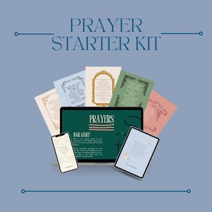 Prayer Starter Kit Printable | Classic Catholic Prayers & Prayer Cards ...