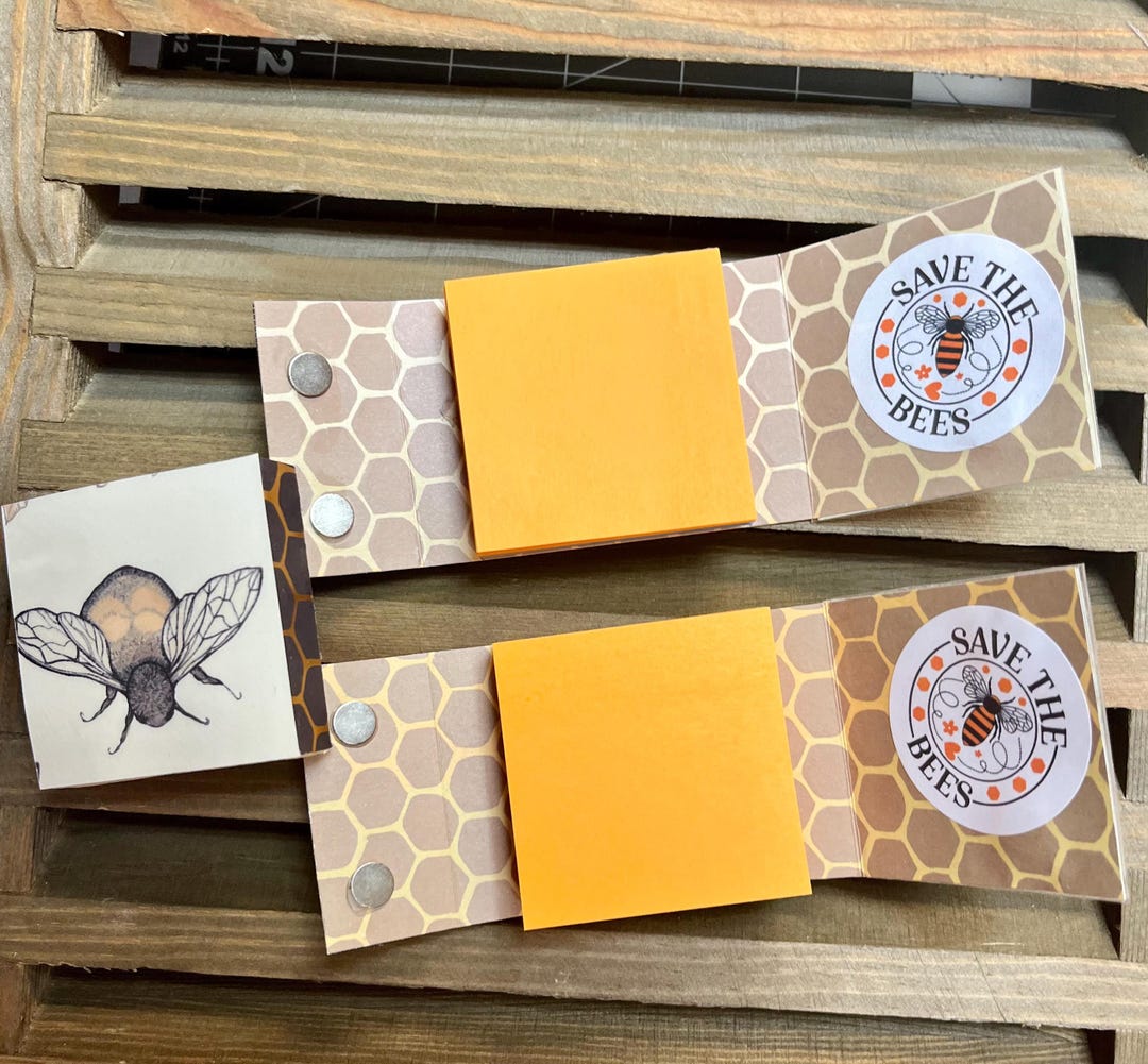 Bee-themed Sticky Notes Notepad Holders (2x2) (3x3) - Etsy