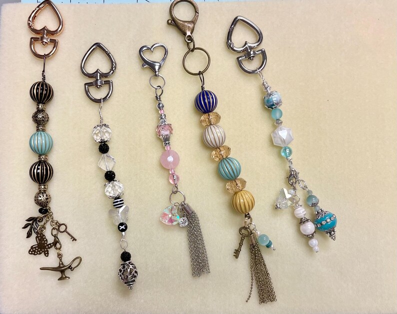 Beaded-made by Hand-fun-keychains - Etsy