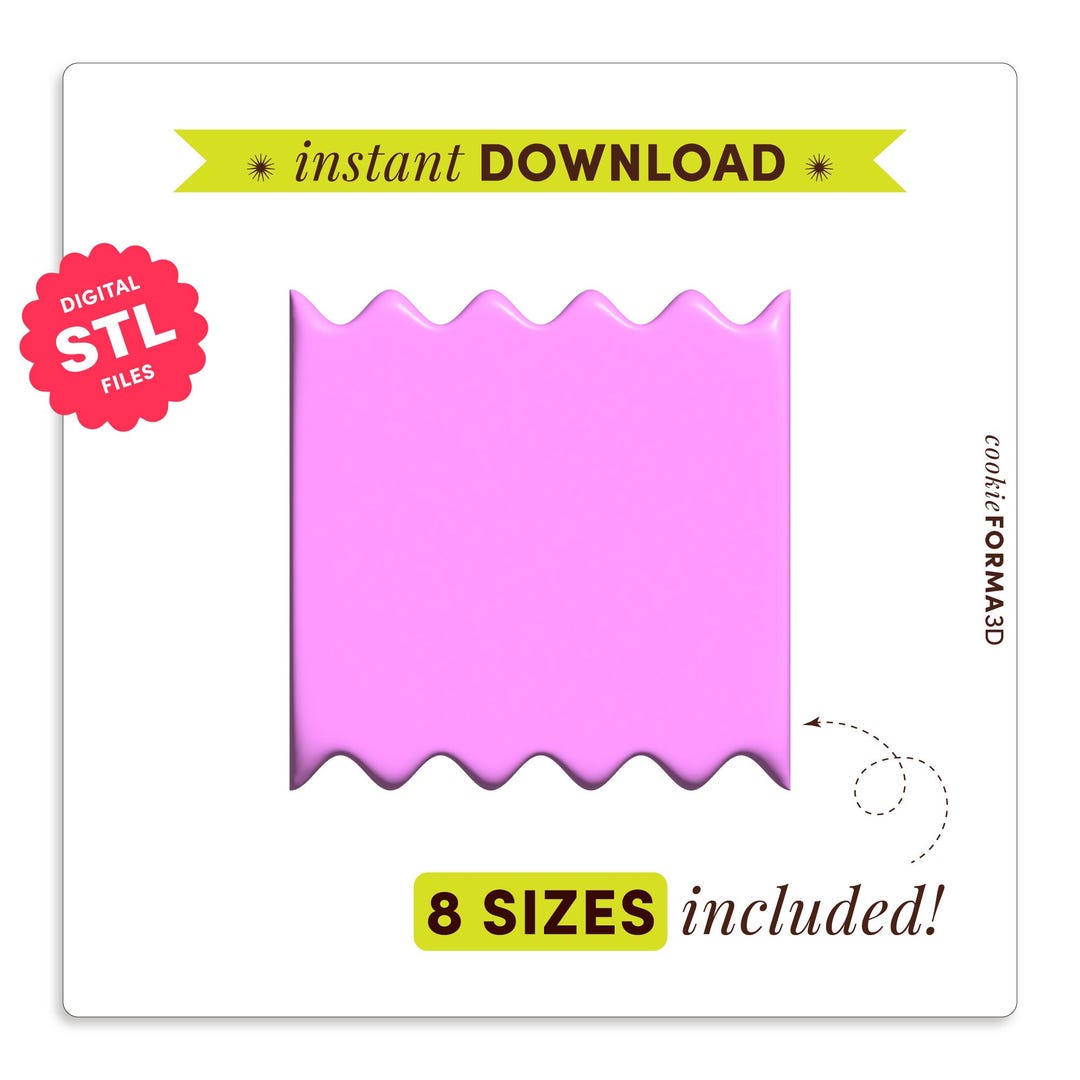 Wave Tear Cookie Cutter STL Files for 3D Printing (digital Download) - Etsy