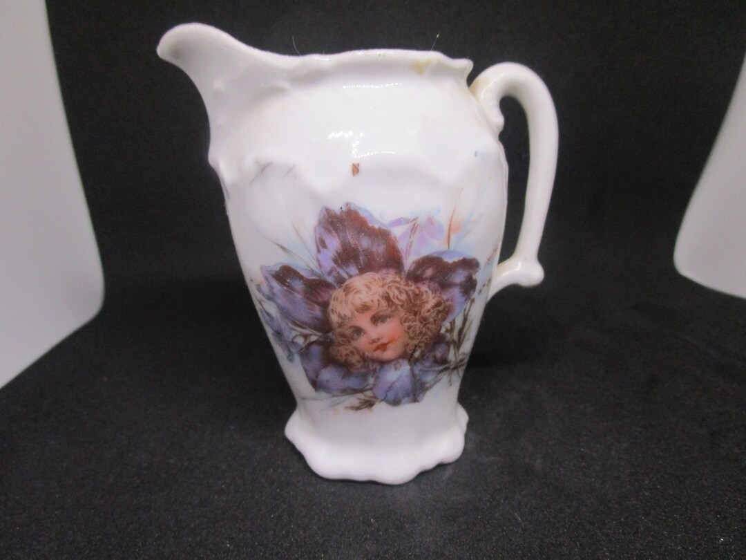 Vintage Angel Face Collectible Mini Pitcher 3.5 Inches - Etsy