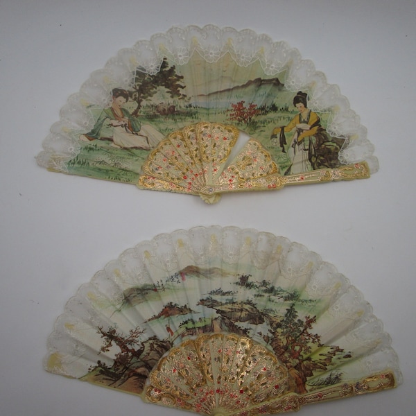 Vintage Hand Fan - Etsy