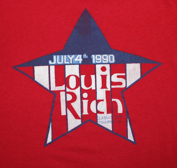 1990 4th of July Louis Rich Classic Run vintage t-shi… - Gem