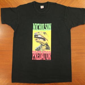 T-rex Nicholson Predator Saw Blade Vintage T-shirt XL Black 80s 90s ...