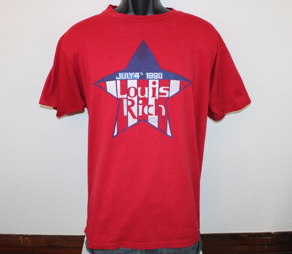 1990 4th of July Louis Rich Classic Run vintage t-shi… - Gem