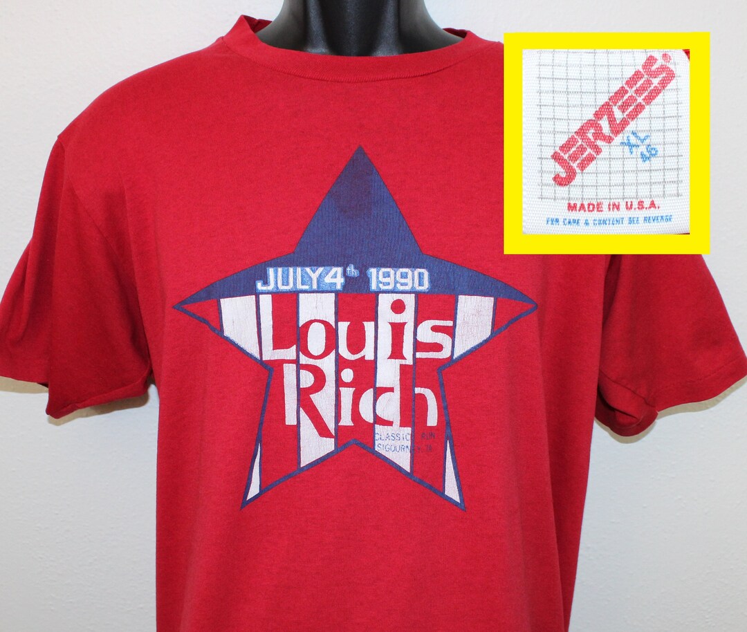 1990 4th of July Louis Rich Classic Run Vintage T-shirt Red Sigourney ...