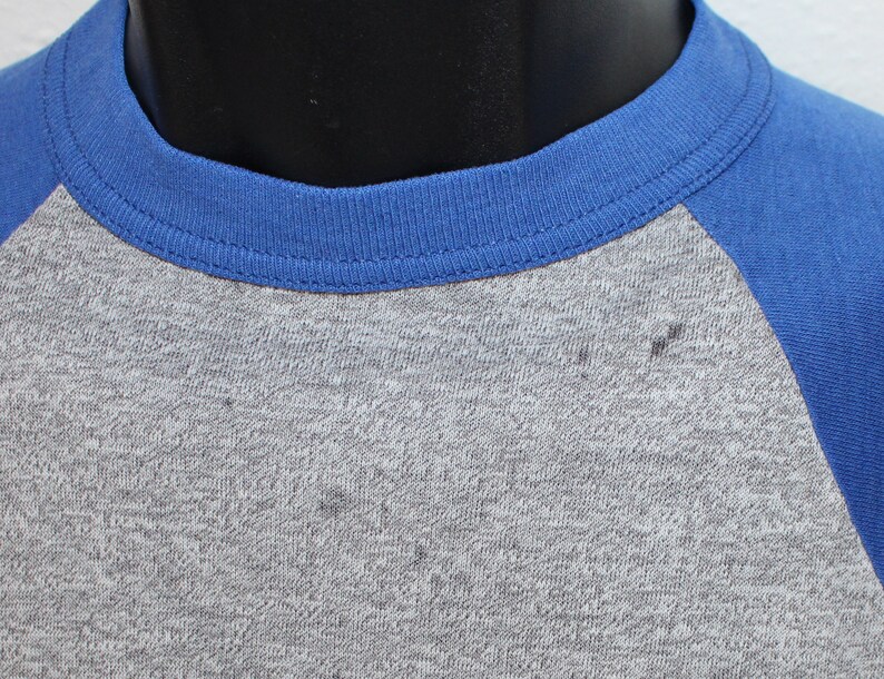 70s 80s Medallion Brand Vintage Blank Baseball Raglan Tee T-shirt 3/4 ...