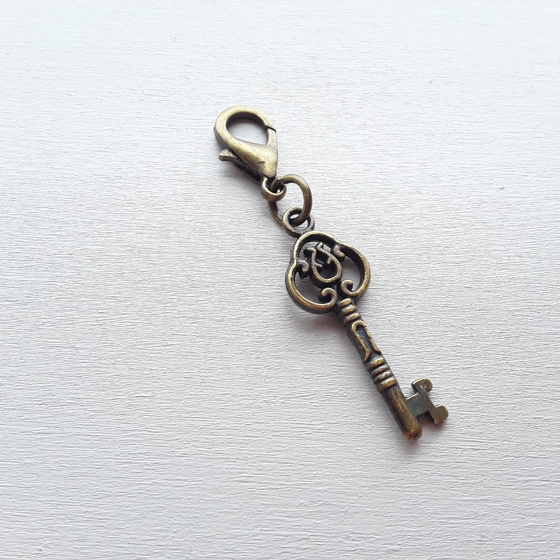 Antique Key Charm - Etsy