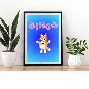 Cute Kids Bluey & Bingo Poster Set (blue Version) - Etsy