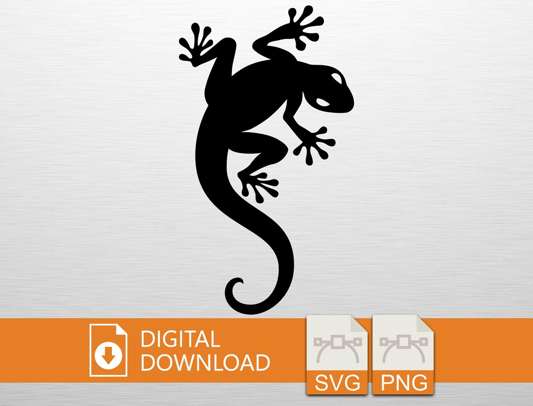 Lizard SVG PNG Digital Download - Reptile Clipart, Cricut File, T-shirt ...