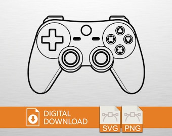 Game Controller SVG PNG Digital Download - Gamer Clipart, Cricut Craft ...