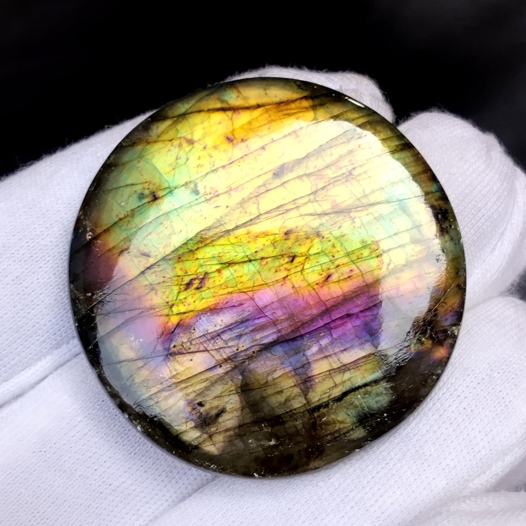 Spectrolite Full Flashy Labradorite Cabochon Gemstone Size 39x39x7 MM ...