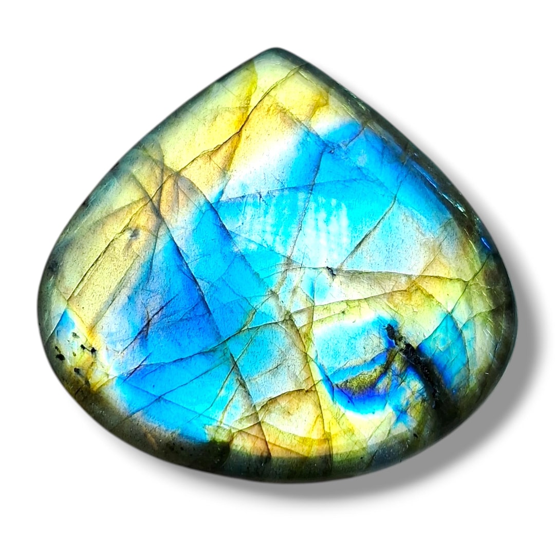 AAA++ Spectrolite Flashy Labradorite Cabochon Gemstone Size 37x36x7 MM ...