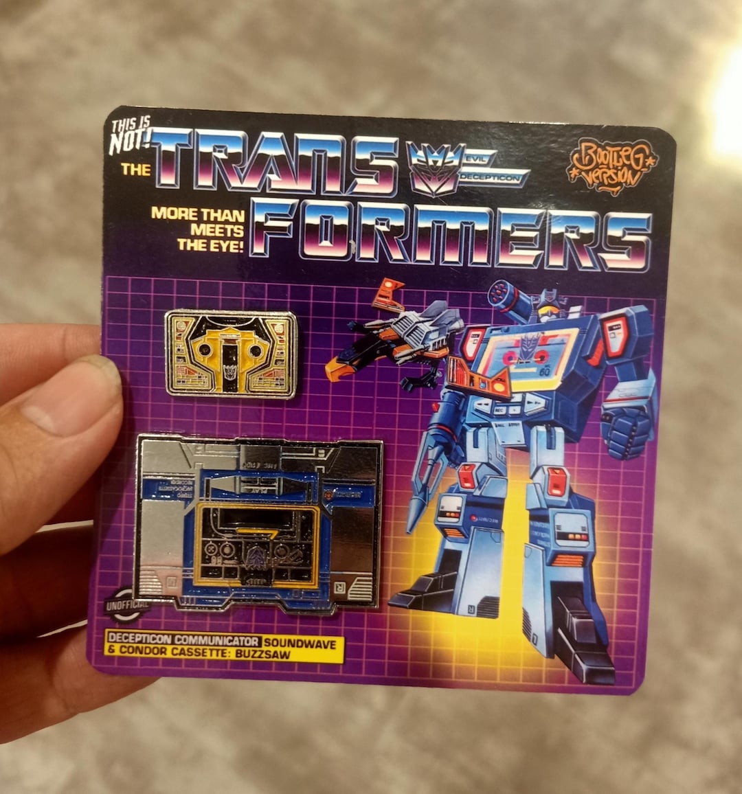 Diecast Pin G1 Soundwave Transformers Cassette Player Form - Etsy