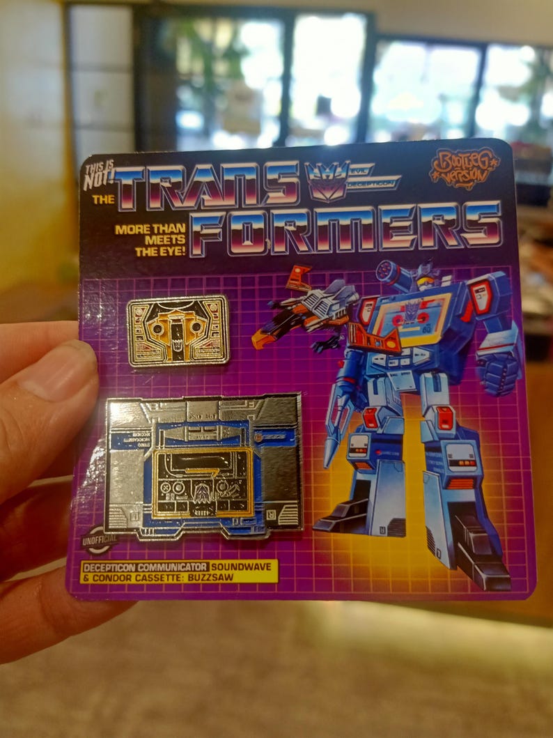 Diecast Pin G1 Soundwave Transformers Cassette Player Form - Etsy