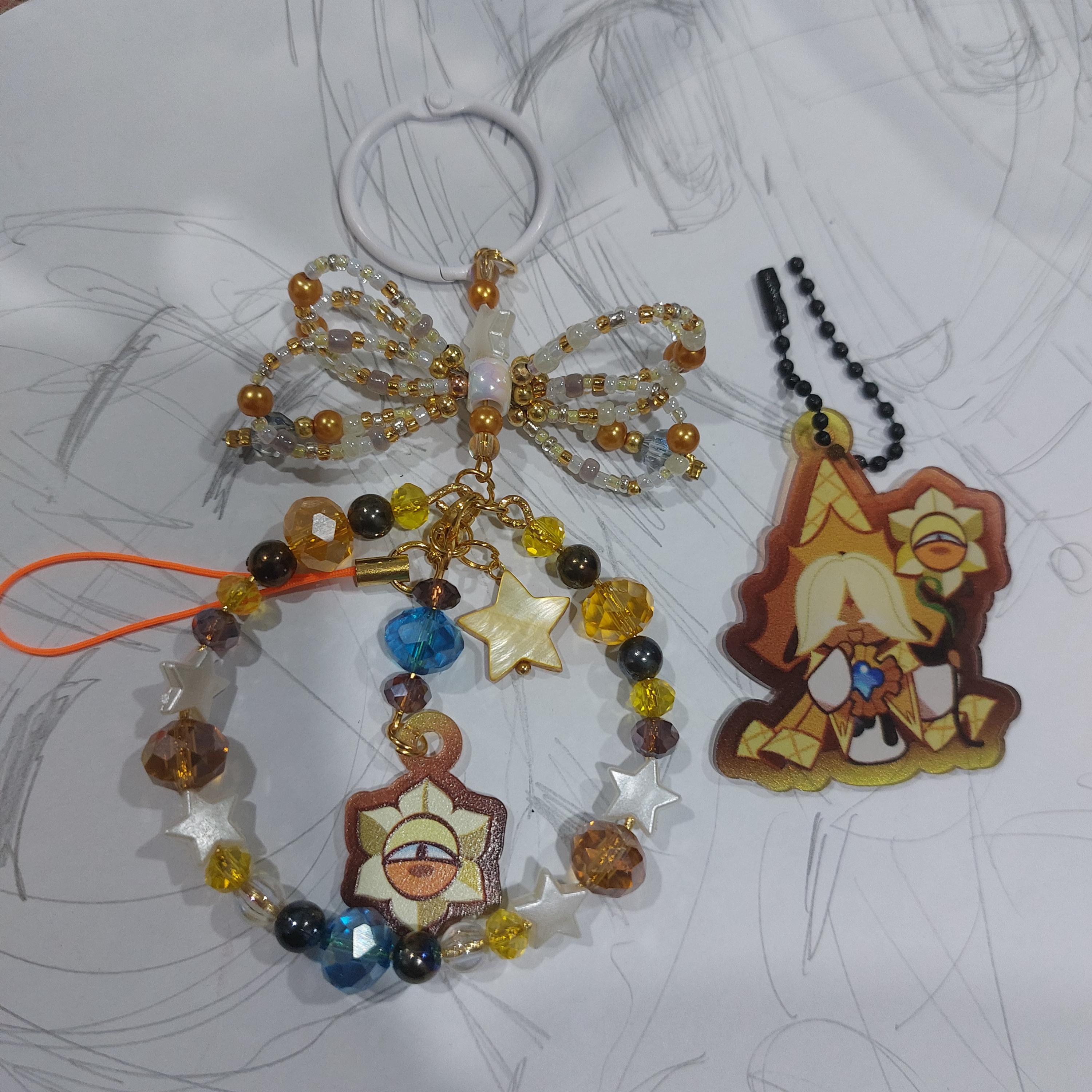 Pure Vanilla Cookie of Cookie Run Kingdom Bagcharm Jewelry Beads ...