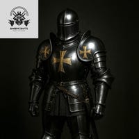 Medieval Templar Knight Full Body Steel Armor Suit – Wearable Crusader ...