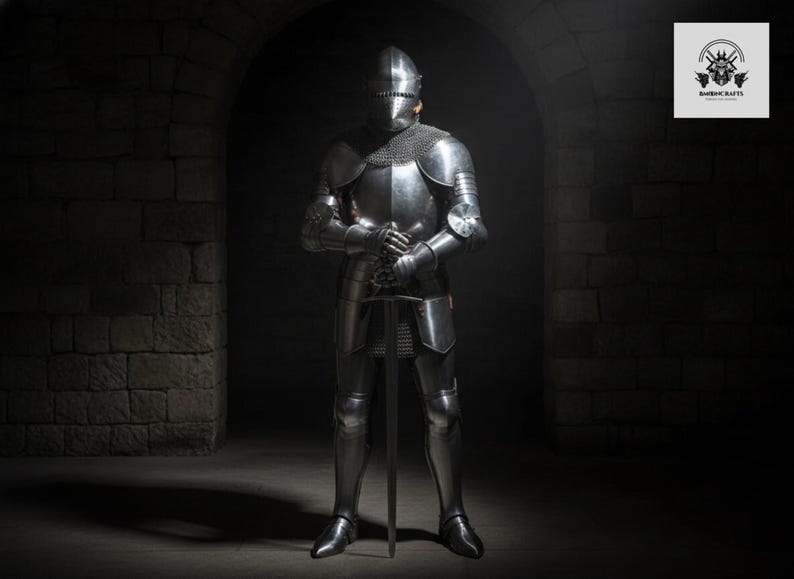 Wearable Hounskell Bascinet | Pig Face Knight Helmet With Chainmail ...