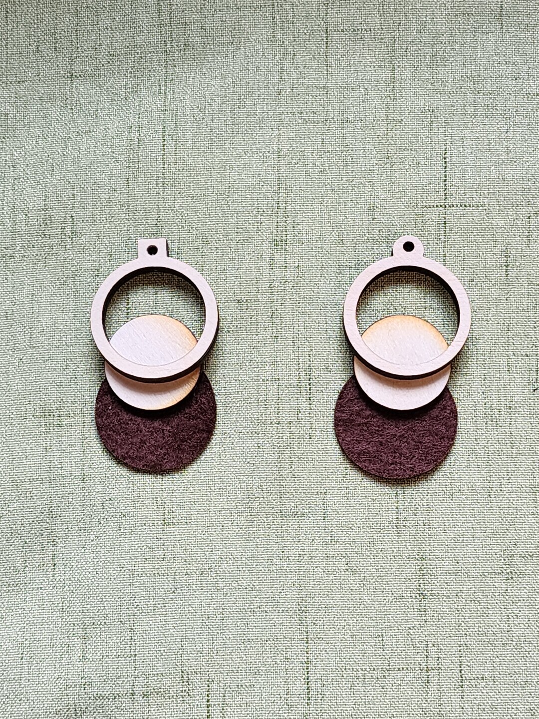 Round Wooden Hoop/frame 1 Inside Dimension Choose Between Squared Top ...