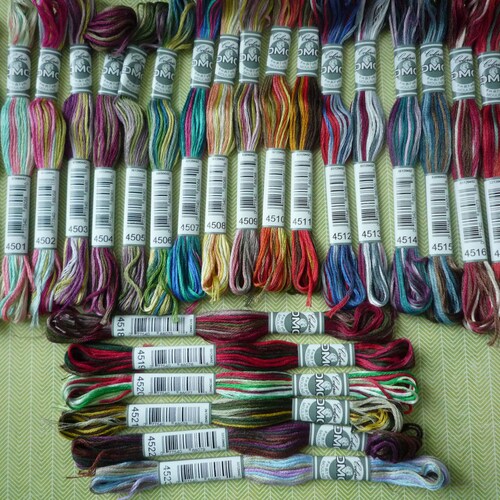 DMC Coloris Variegated Embroidery Floss 24 Color Collection - Etsy