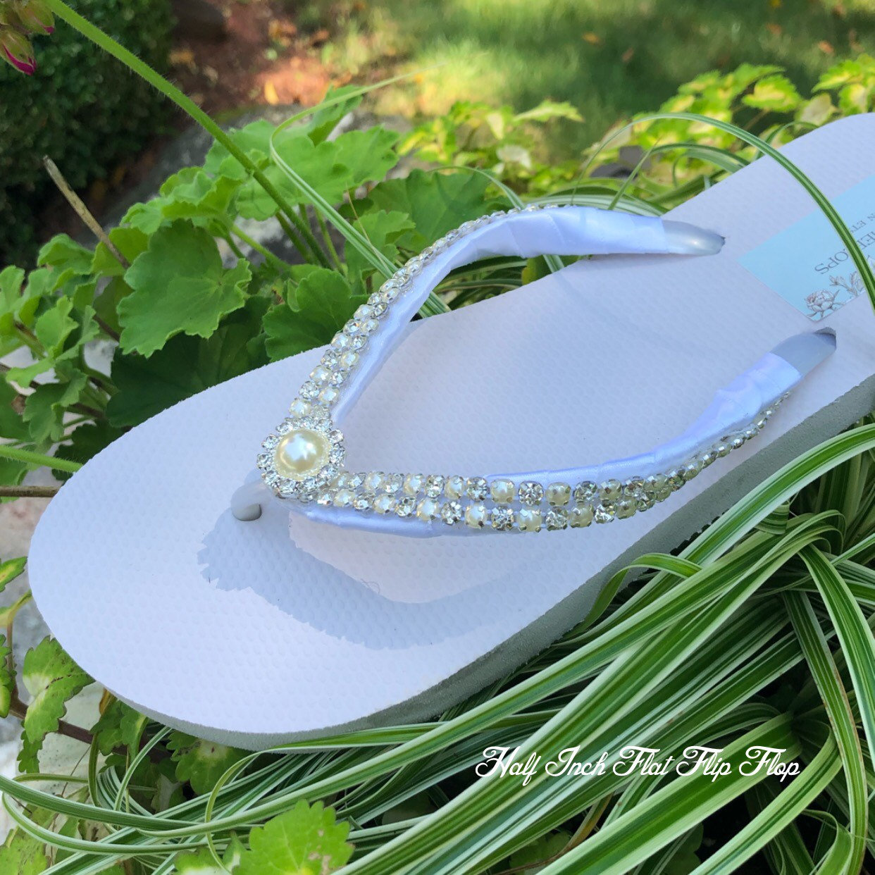 I'm Getting Married. Bridal Flip Flops. Ceremony Wedding Shoes. Wedged ...