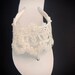 Ivory Lace Bridal Flip Flops Wedges . Pearl Wedding Flip Flop Shoes ...