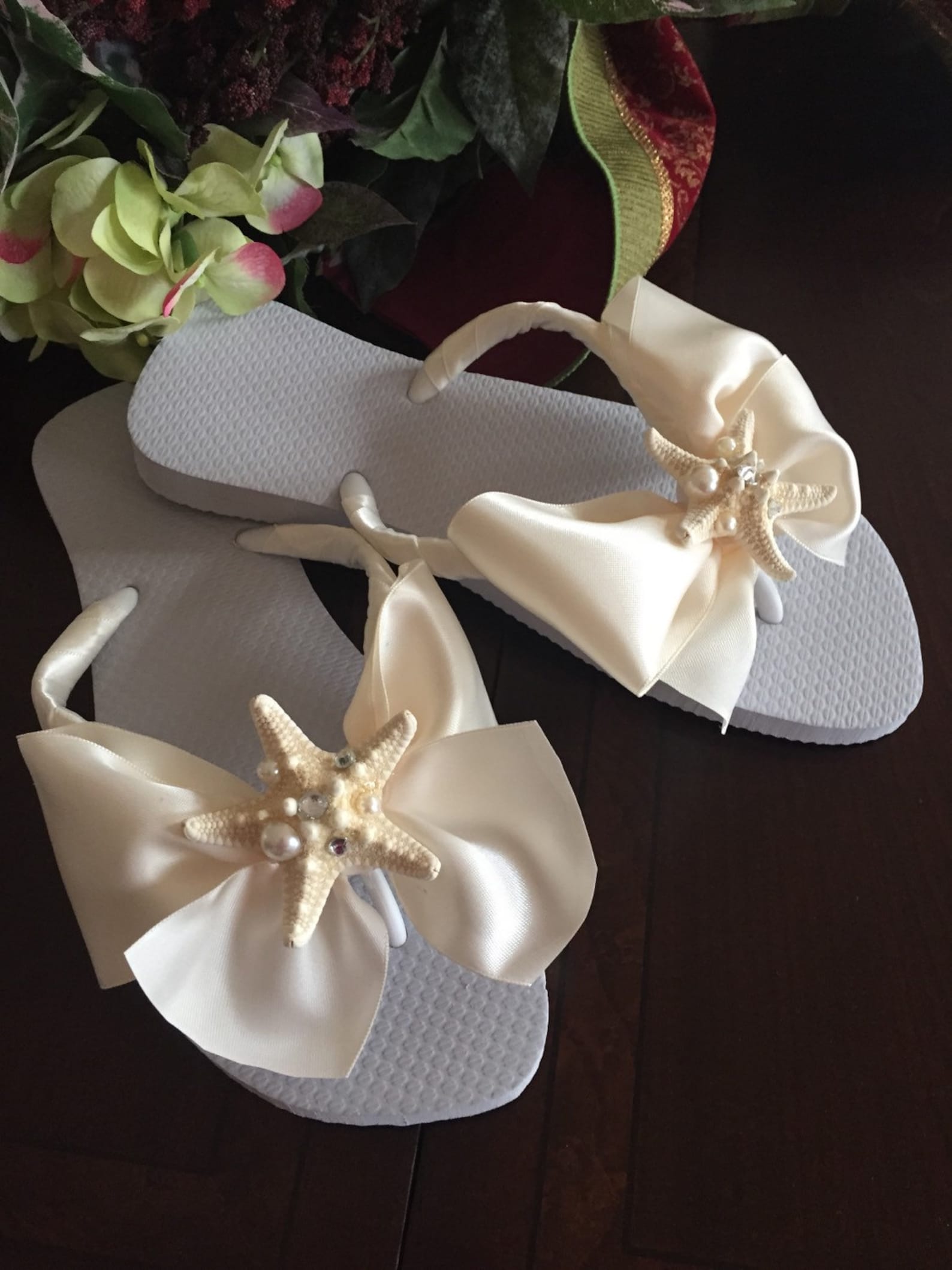 Bridal Flip Flops.Wedding Flip Flops.Bridal Shoes Wedding | Etsy