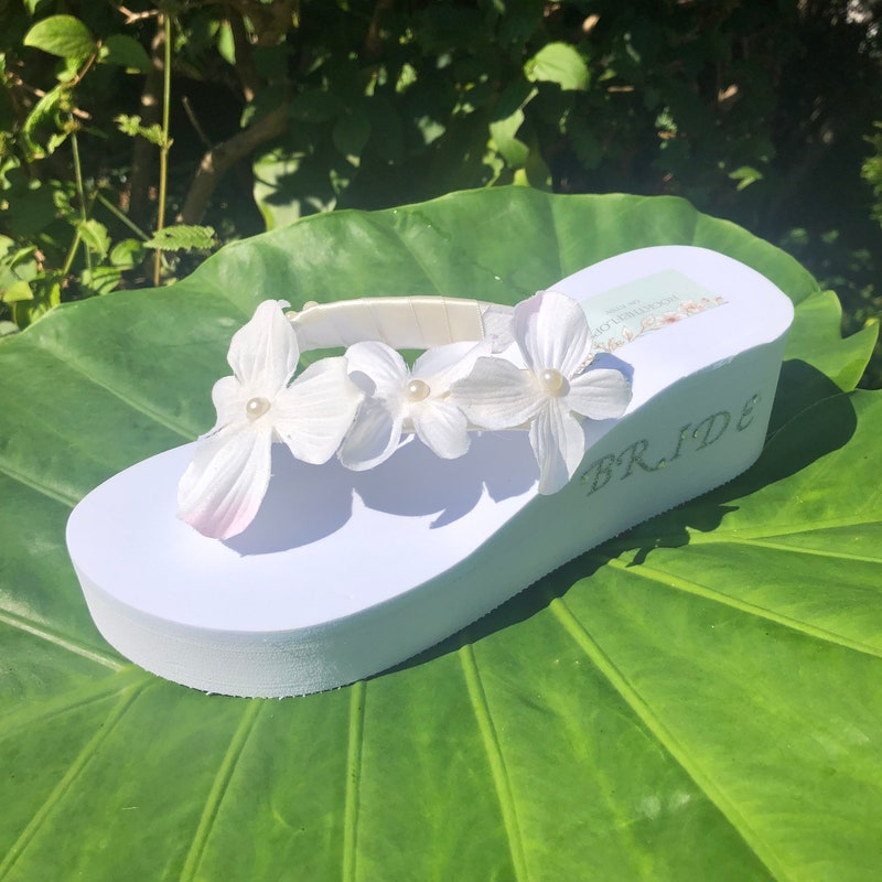 Flower Flip Flops - Etsy