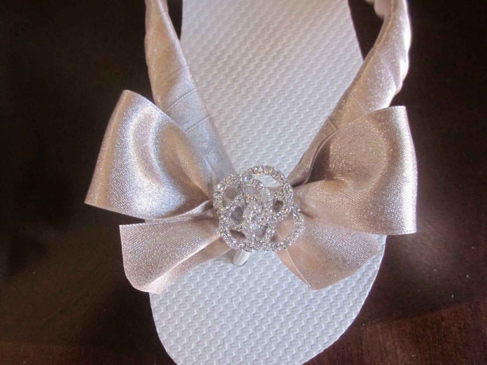 Bridal Flip Flops/wedges.wedding Flip Flops. Bride Shoes. - Etsy