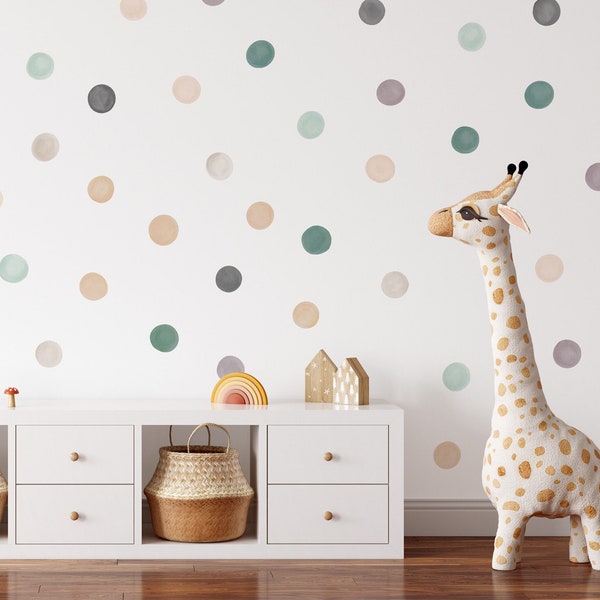 Watercolor Earth Wall Decals - Etsy