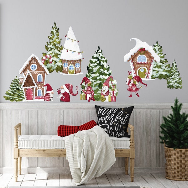 Christmas Wall Decals Removable - Etsy