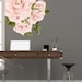 Pink Roses Floral Wall Decals for Nursery, Floral Wallpaper Removable ...