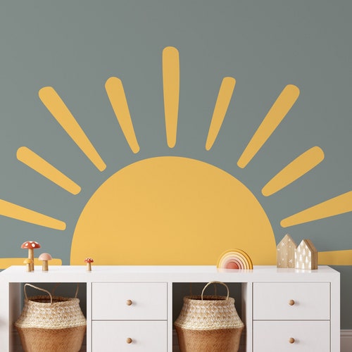 Sun Wall Decal - Etsy