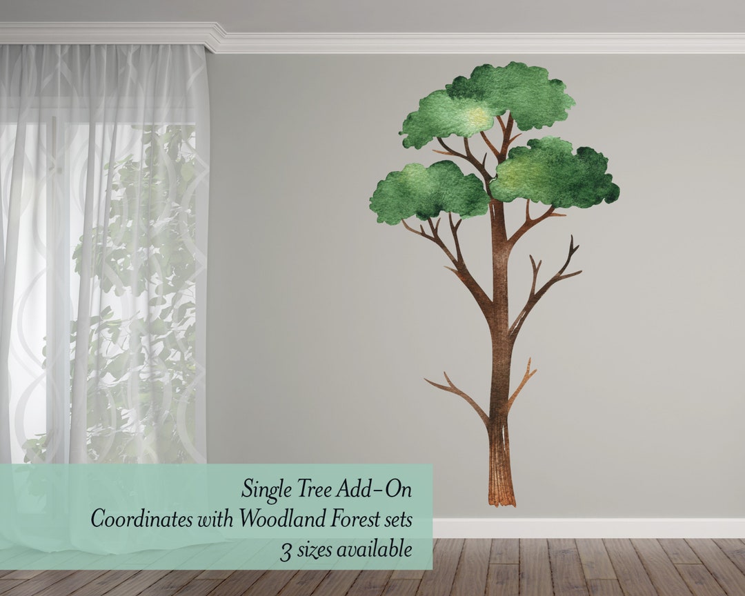 Extra Tree Wall Decal, Made With Peel and Stick Fabric Wallpaper ...