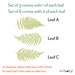 Fern Leaf Wall Decals, Boho Wall Decor, Set of 3 or Set of 6, Great ...
