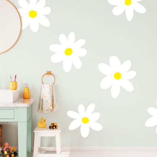 Big Daisy Wall Decals Nursery Decor Dorm or Kids Room Wall - Etsy