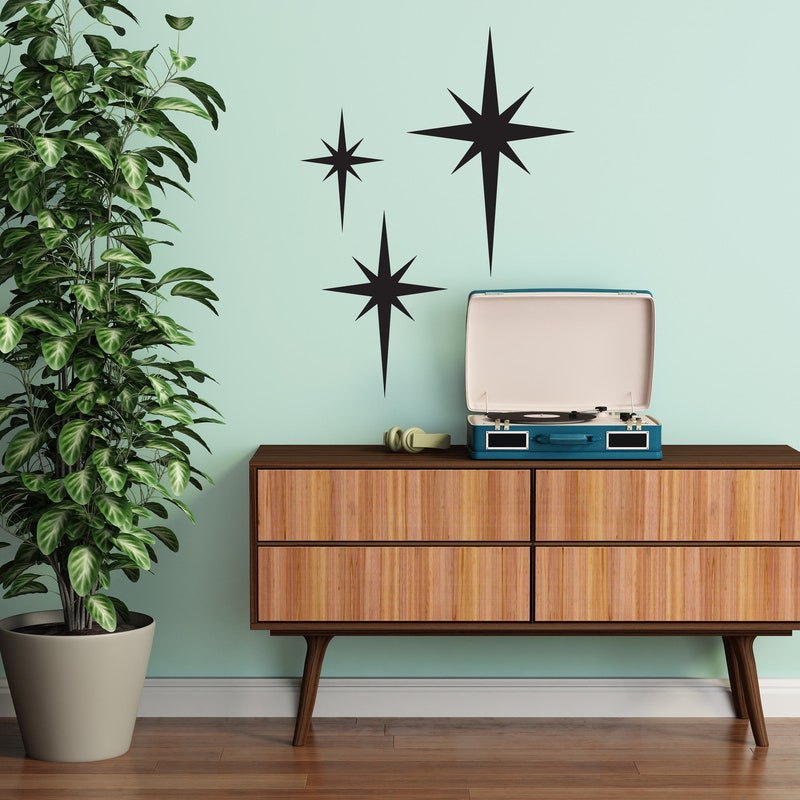 Mid Century Wall Decal - Etsy