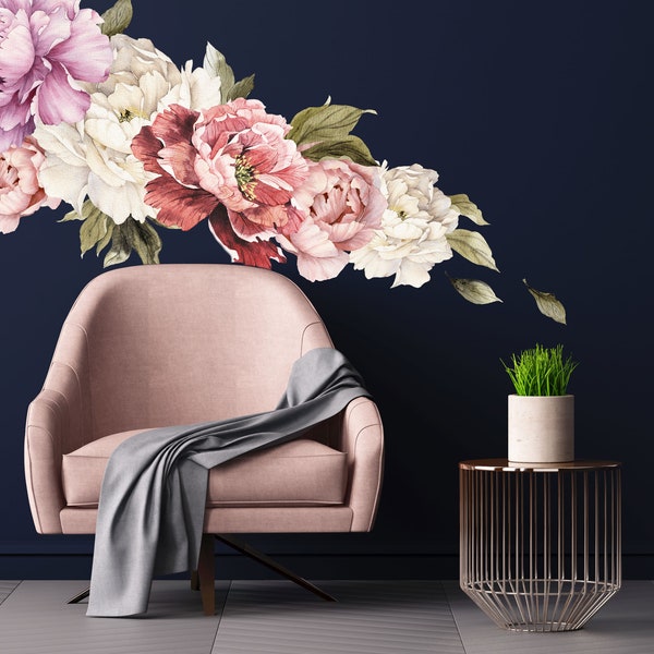 Peony Wall Mural - Etsy