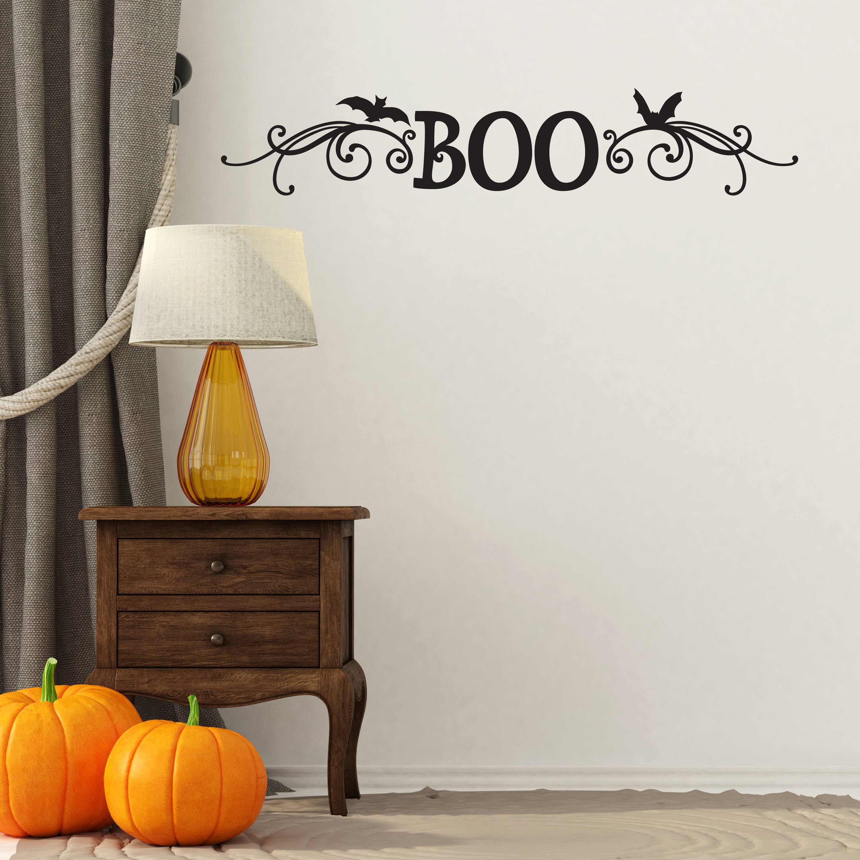 Front Door Halloween Wall Decal Boo Door Decal Halloween | Etsy