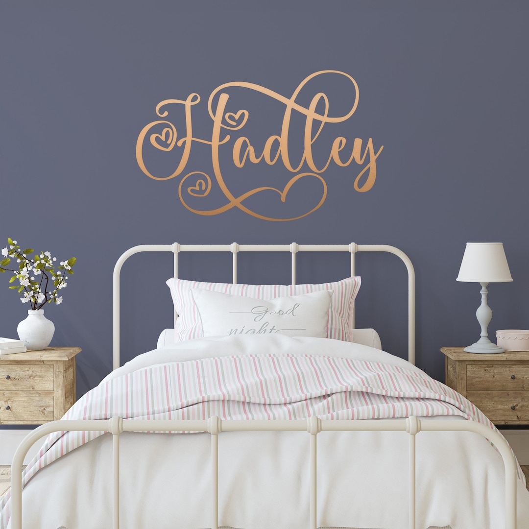 Personalized Name Wall Decal Custom Wall Sticker, New Baby Gift ...