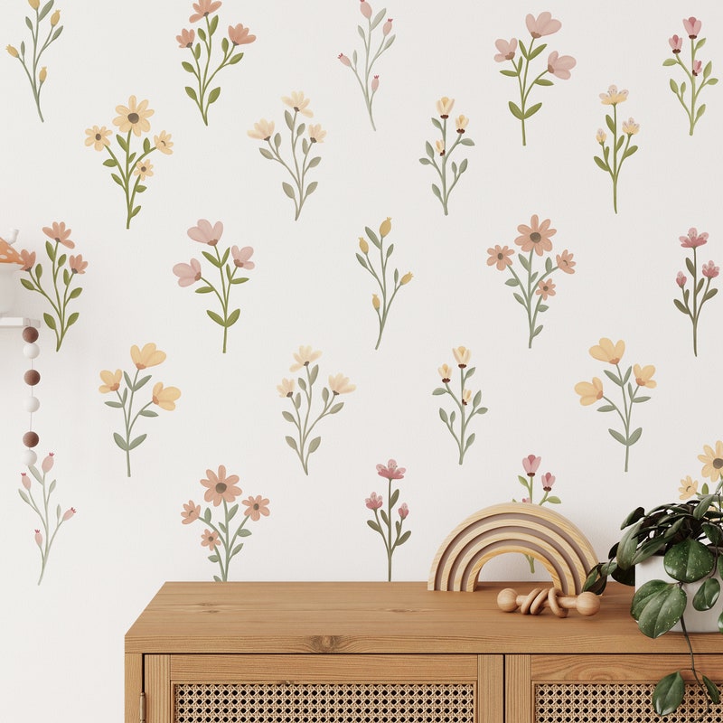 Room Flower Decals - Etsy